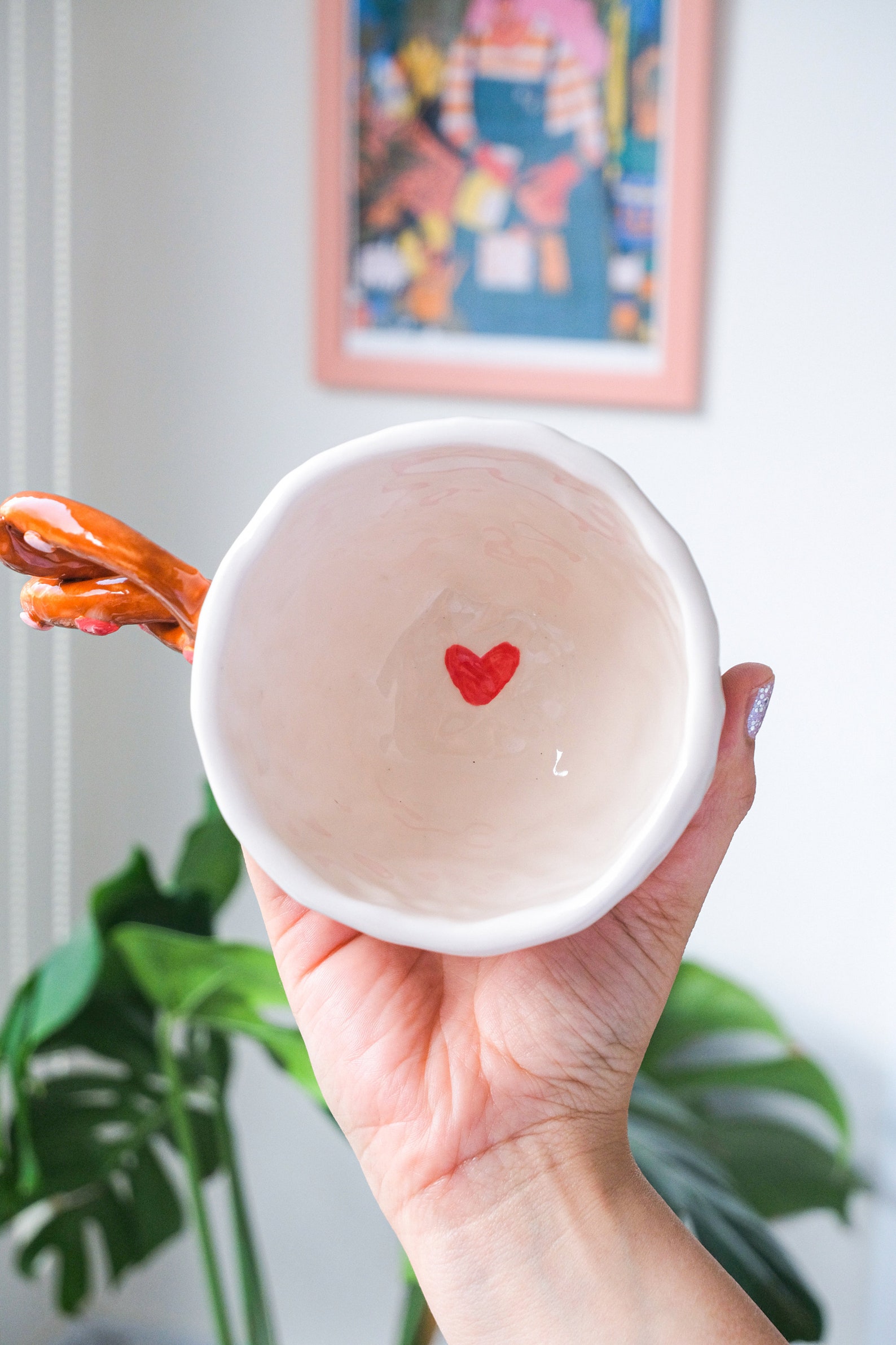 Handmade Ceramic Love Pretzel Mug: Unique Couple's Gift - Etsy