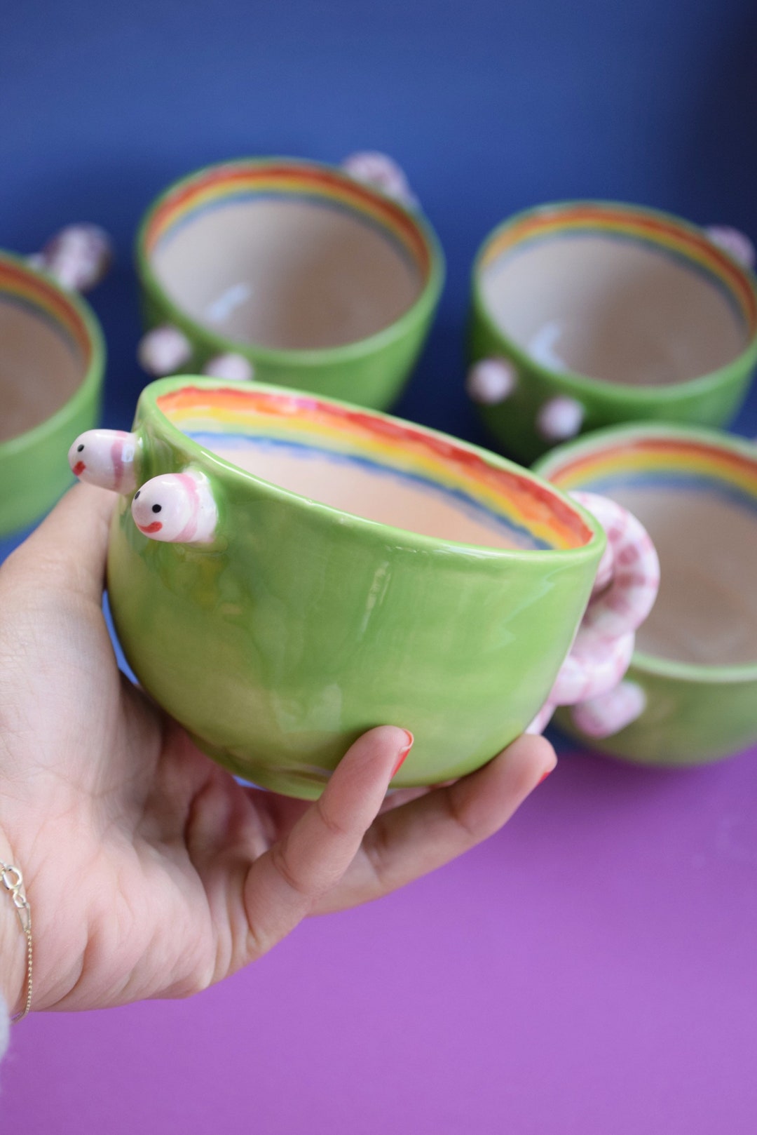 Love is Love Mug Handmade Ceramic Mug Worm Holiday Gift Pride Gift ...