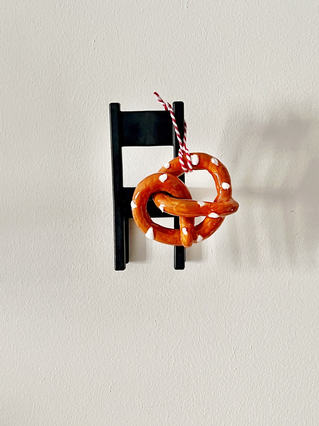 Ceramic Pretzel Wall Decor | Pottery Wall Art, Ornament, Sculpture ...