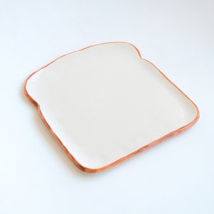 Toast Plate Large Handmade Ceramic Bakery Collection Kitchen Decor ...