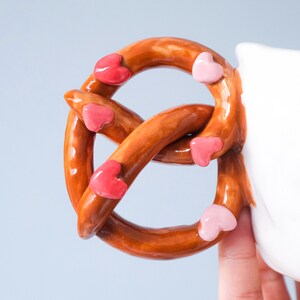 Handmade Ceramic Love Pretzel Mug: Unique Couple's Gift - Etsy