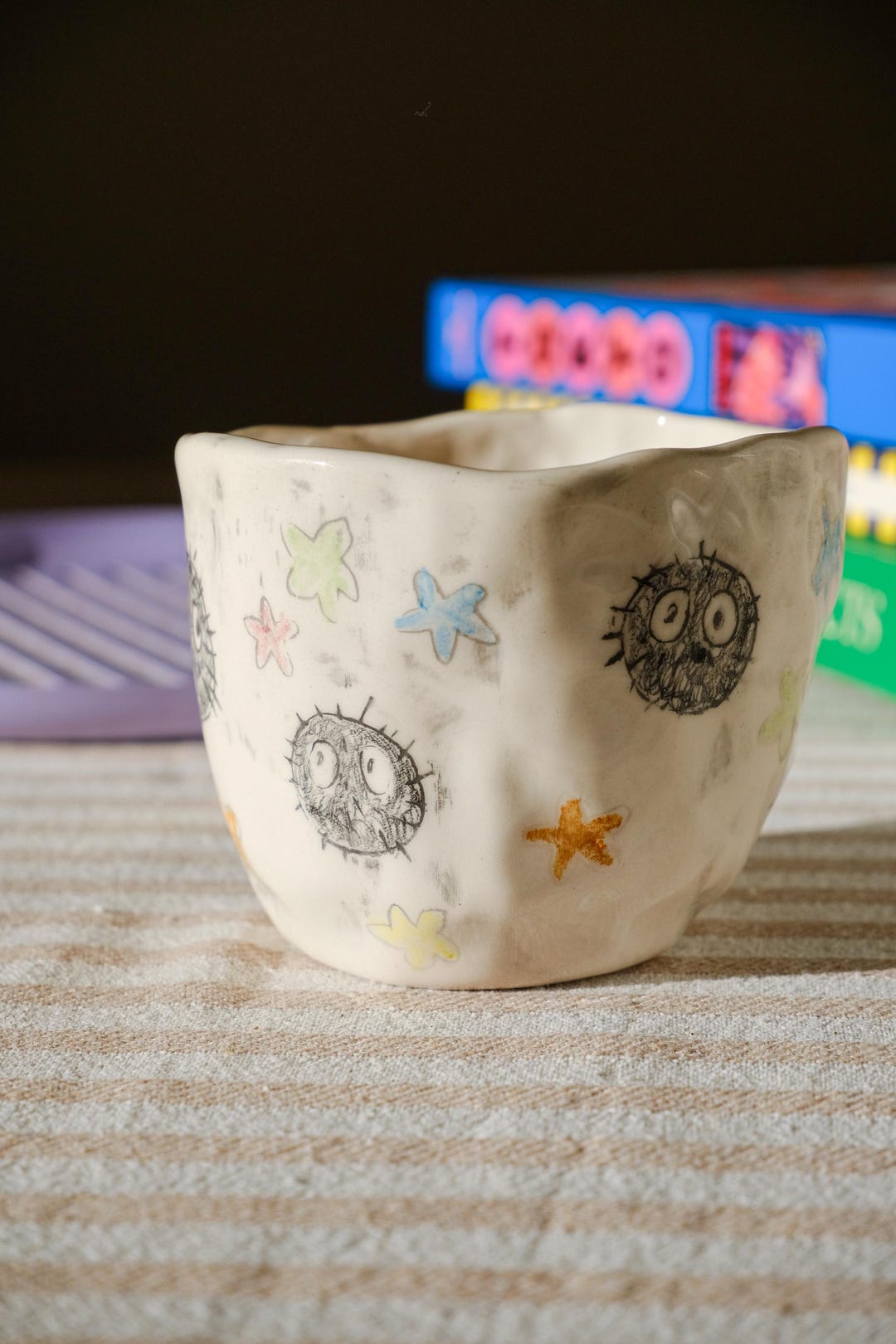 Handmade Soot Sprites Ceramic Mug: Totoro Inspired Pottery Cup - Etsy
