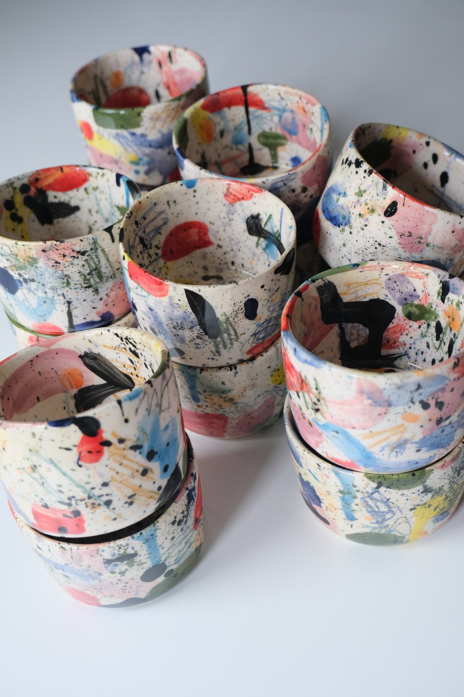 Art Cup Handmade Ceramic for Coffee, Pottery Cup Collection Decoration ...