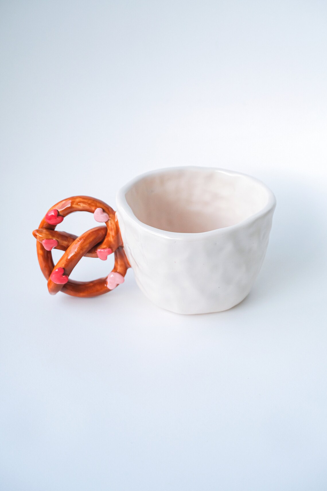 Handmade Ceramic Love Pretzel Mug: Unique Couple's Gift - Etsy