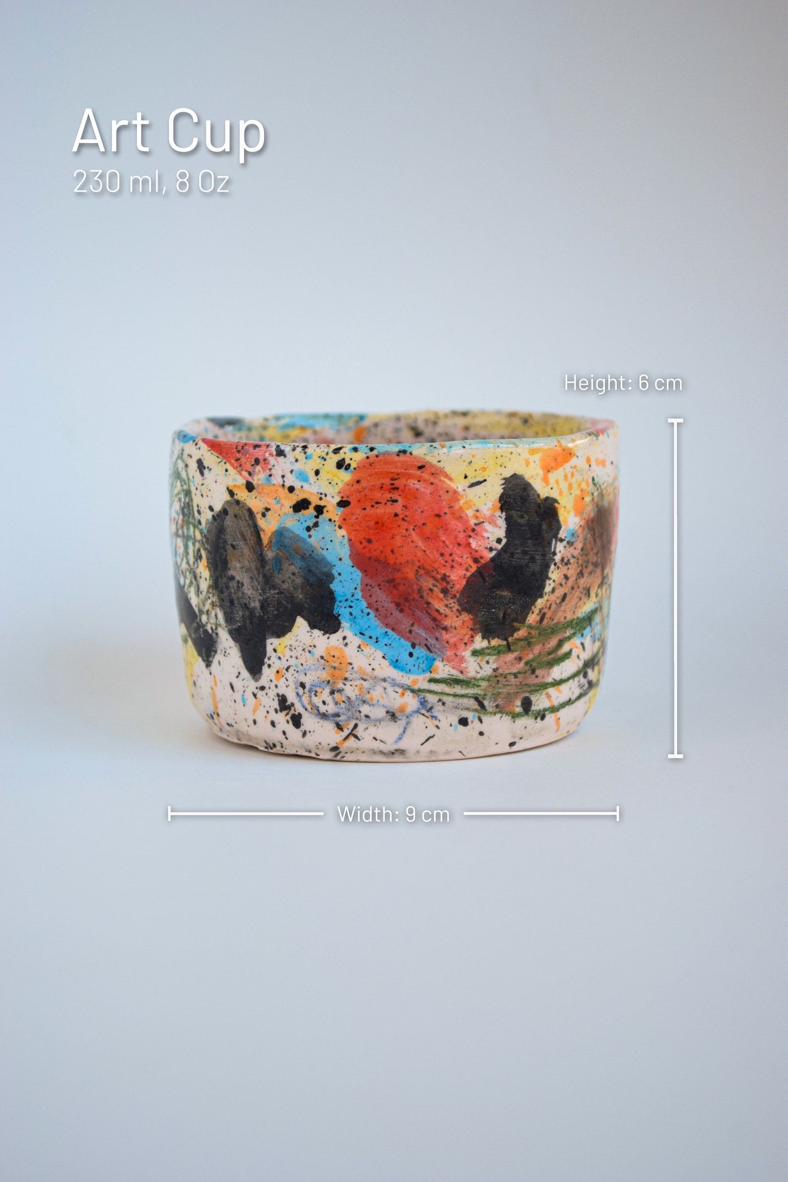 Art Cup Handmade Ceramic for Coffee, Pottery Cup Collection Decoration ...