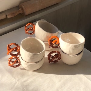 Handmade Ceramic Pretzel Mug: Unique Coffee Lover Gift, Original Design ...