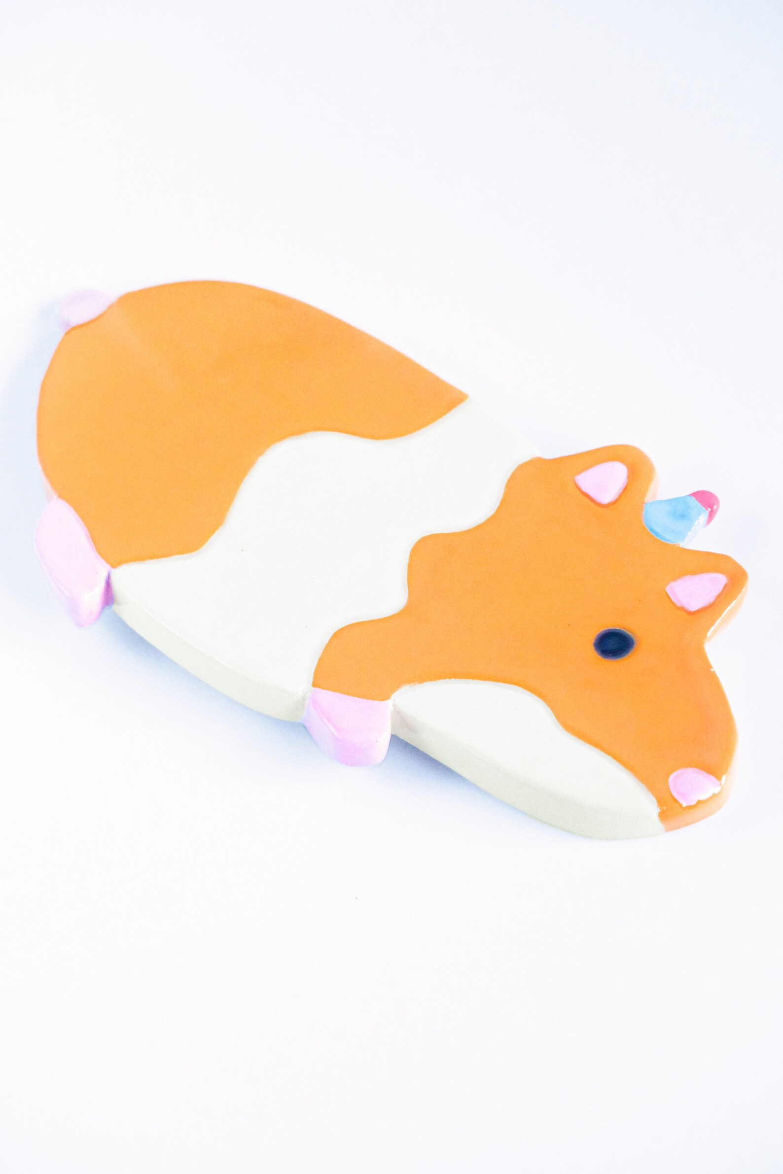 Handmade Ceramic Hamster Plate: Party Hat Jewelry Dish - Etsy