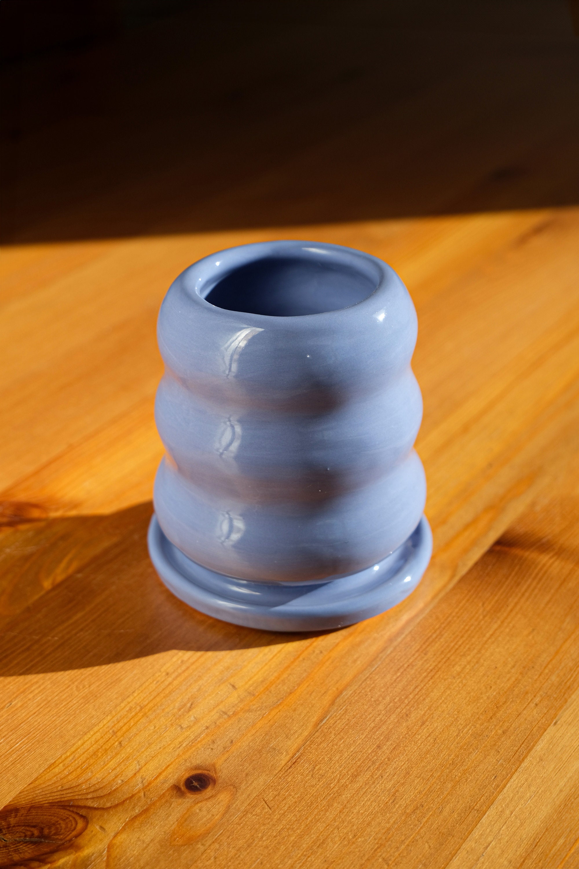 Bubble Cup Handmade Ceramic Cup With Saucer Pottery Tumbler and Coaster ...