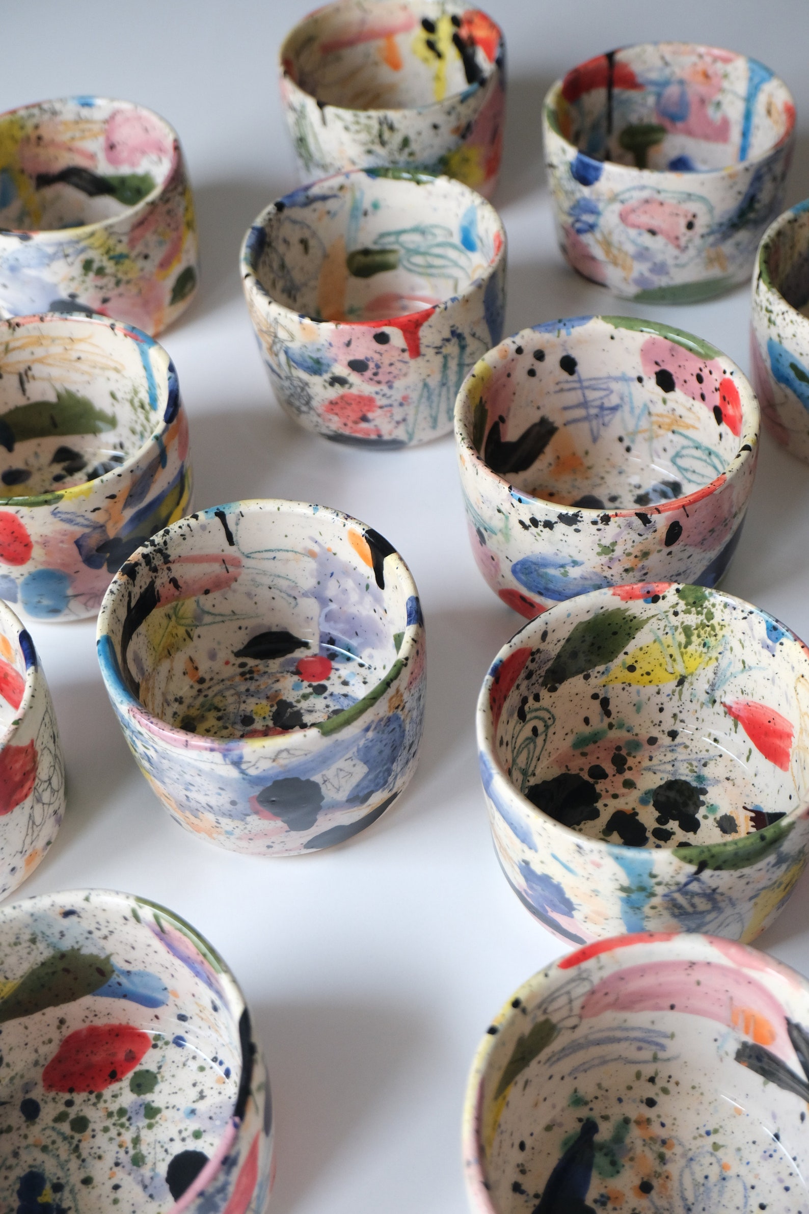 Art Cup Handmade Ceramic for Coffee, Pottery Cup Collection Decoration ...