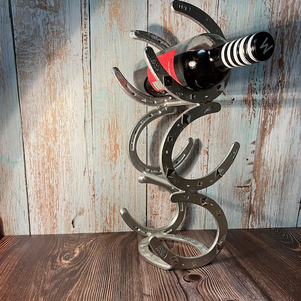 Horseshoe Wine Rack - Etsy