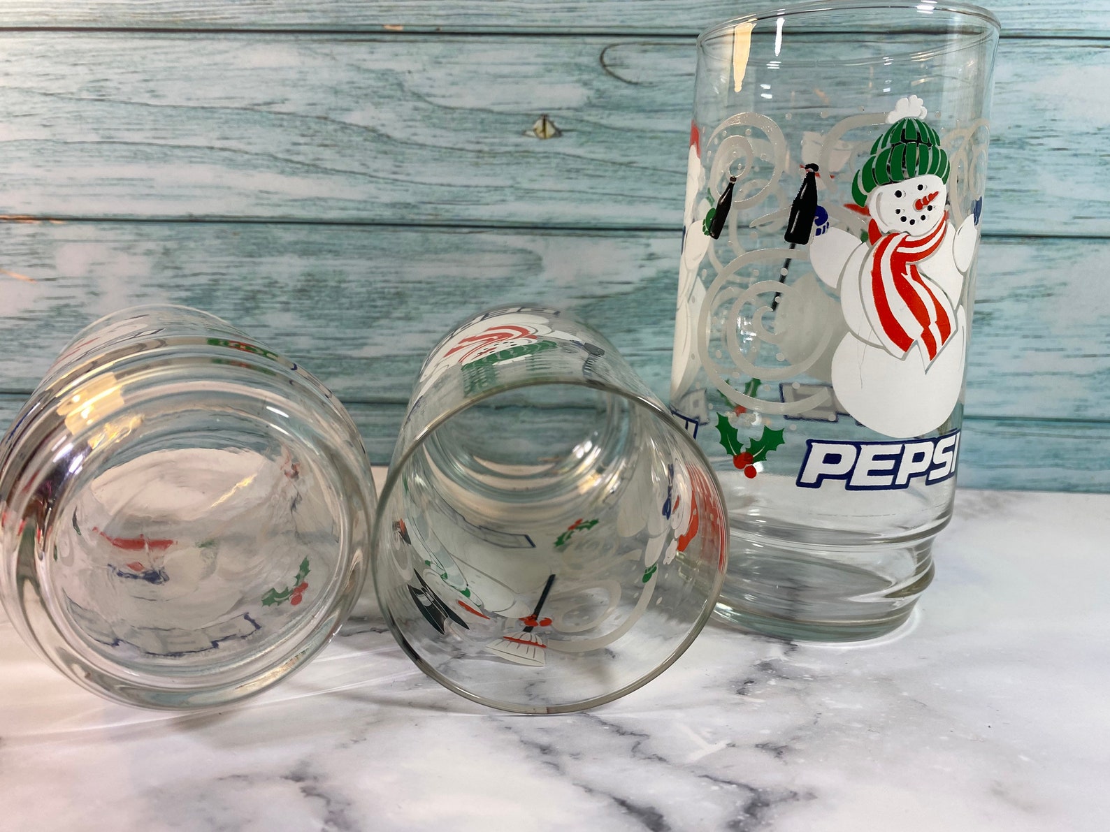 Frosty the Snowman Set of 3 Pepsi Winter Tumbler Set - Etsy