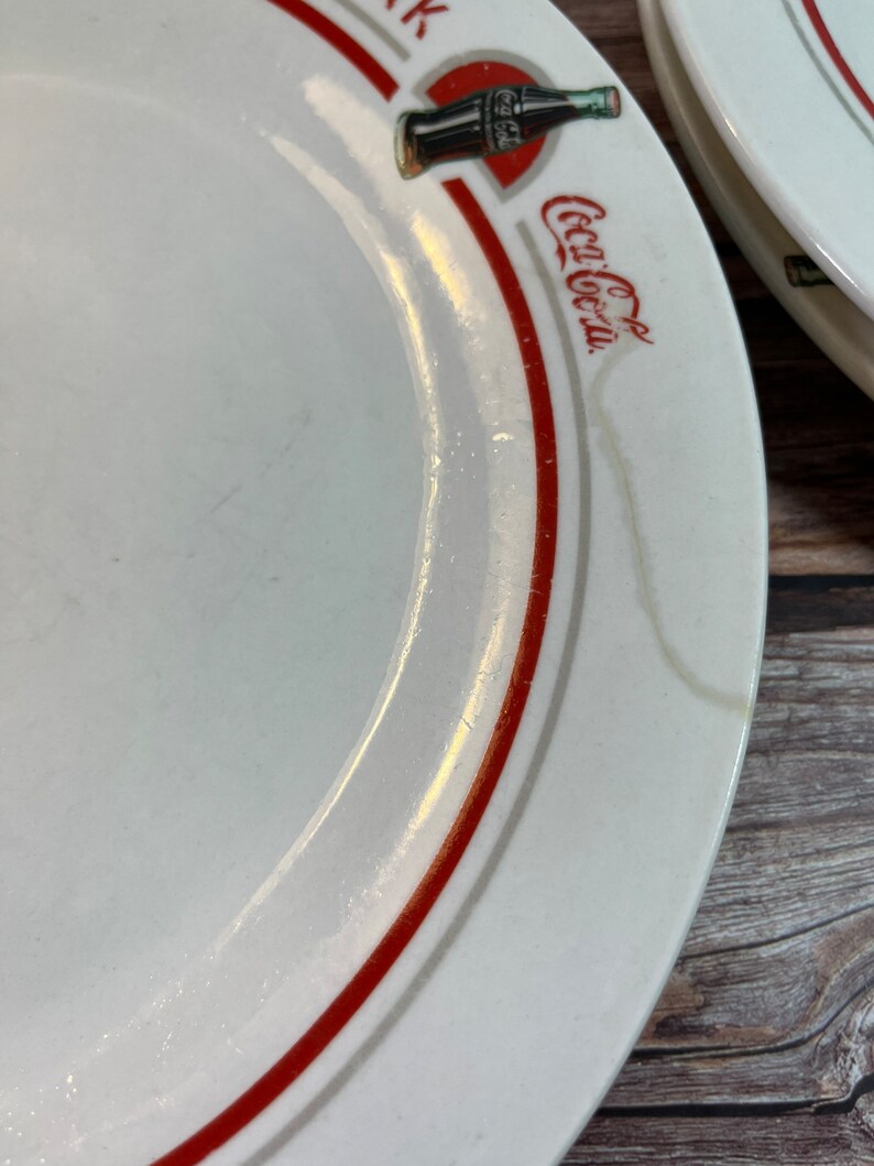 Drink Coca-cola Set of 4 Gibson Dinner Plates - Etsy