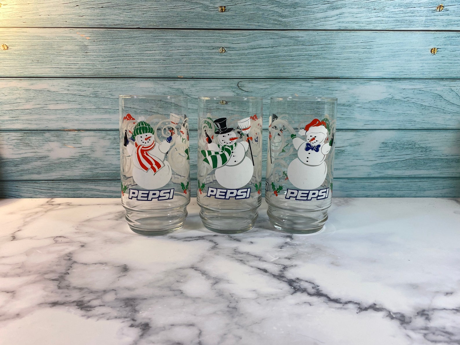 Frosty the Snowman Set of 3 Pepsi Winter Tumbler Set - Etsy
