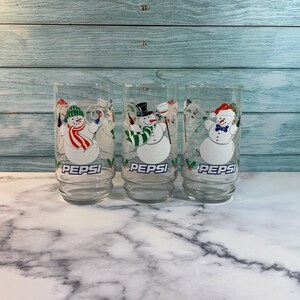Frosty the Snowman Set of 3 Pepsi Winter Tumbler Set - Etsy