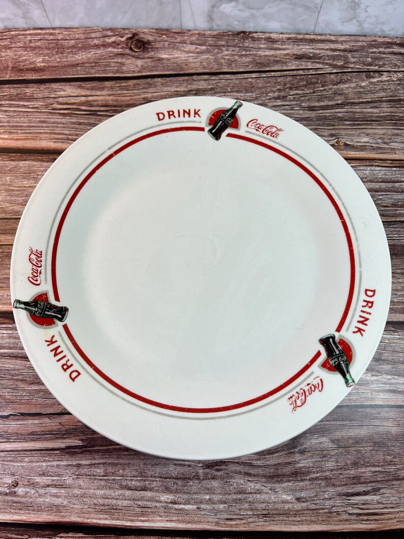 Drink Coca-cola Set of 4 Gibson Dinner Plates - Etsy