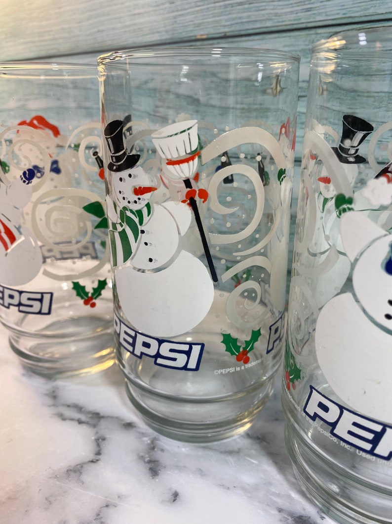 Frosty the Snowman Set of 3 Pepsi Winter Tumbler Set - Etsy