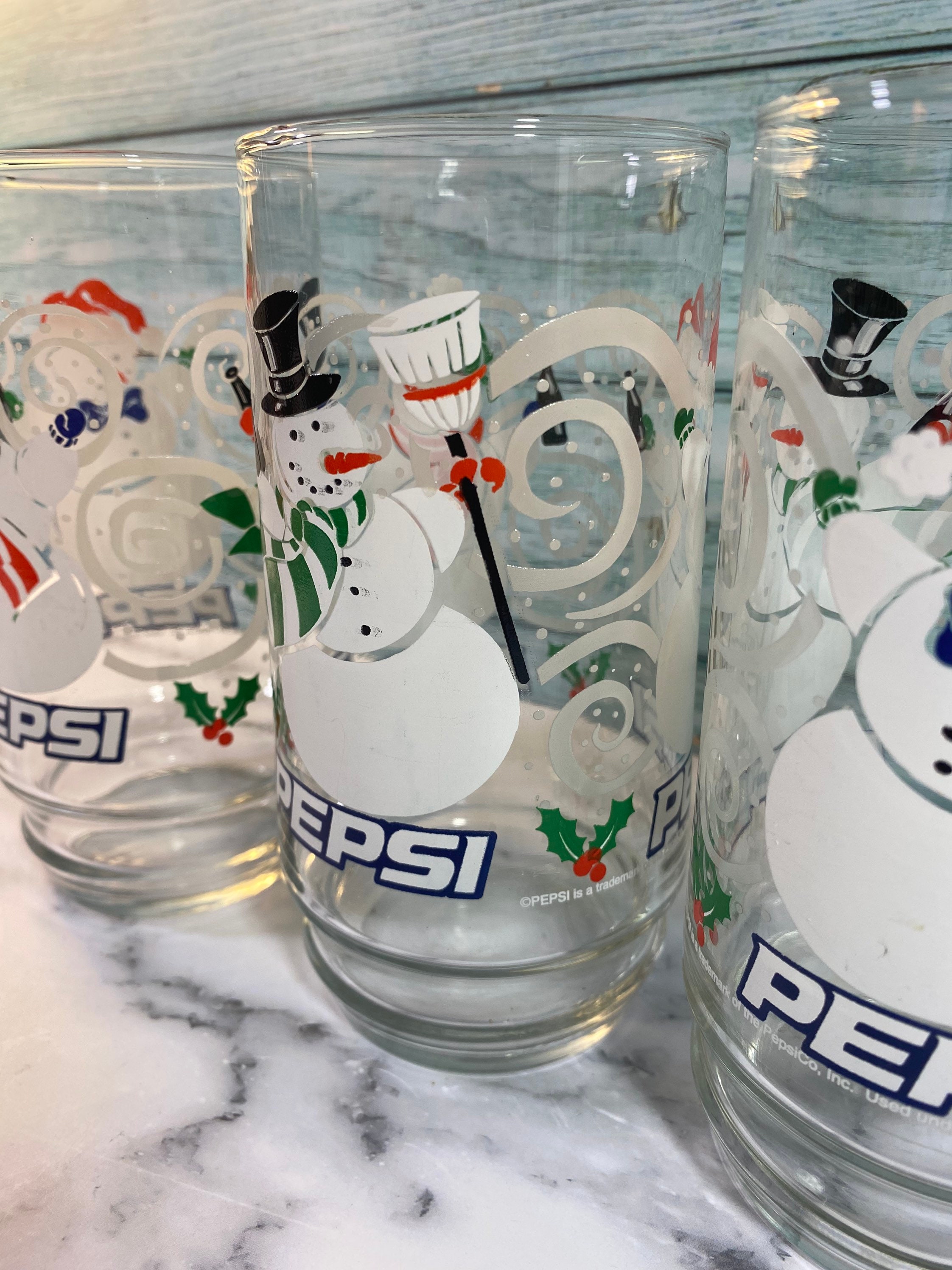 Frosty the Snowman Set of 3 Pepsi Winter Tumbler Set - Etsy