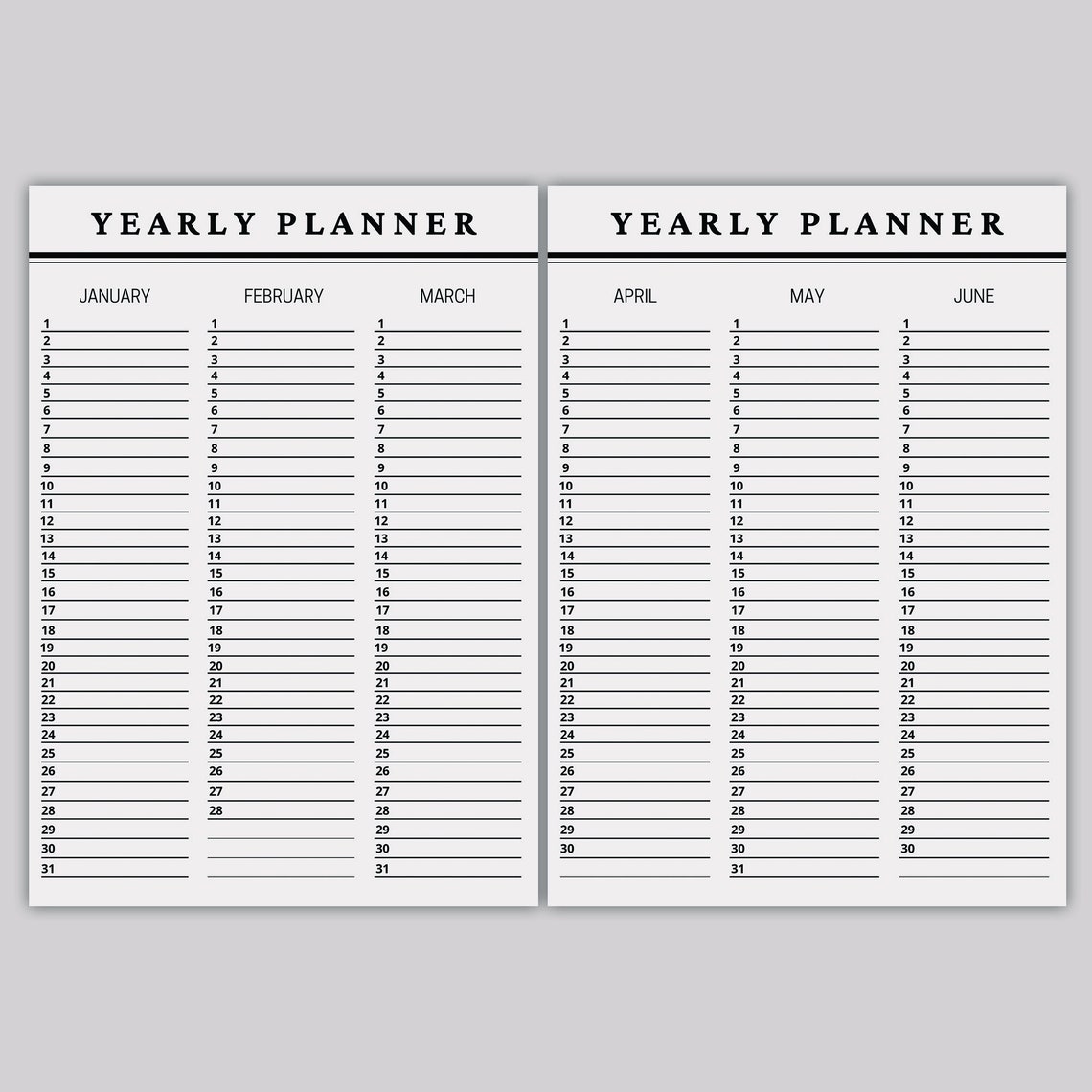 A4 Size Planner Pages, Helpful Organizer Inserts , Planner for Printing ...