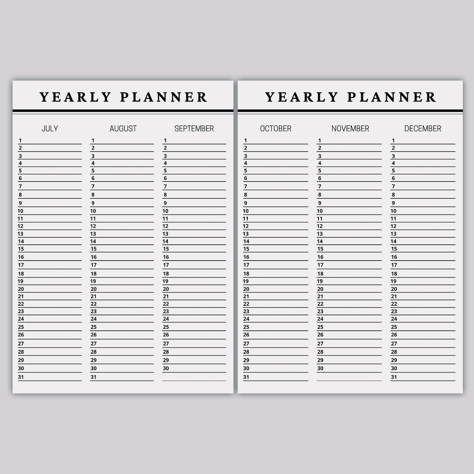 A4 Size Planner Pages, Helpful Organizer Inserts , Planner for Printing ...