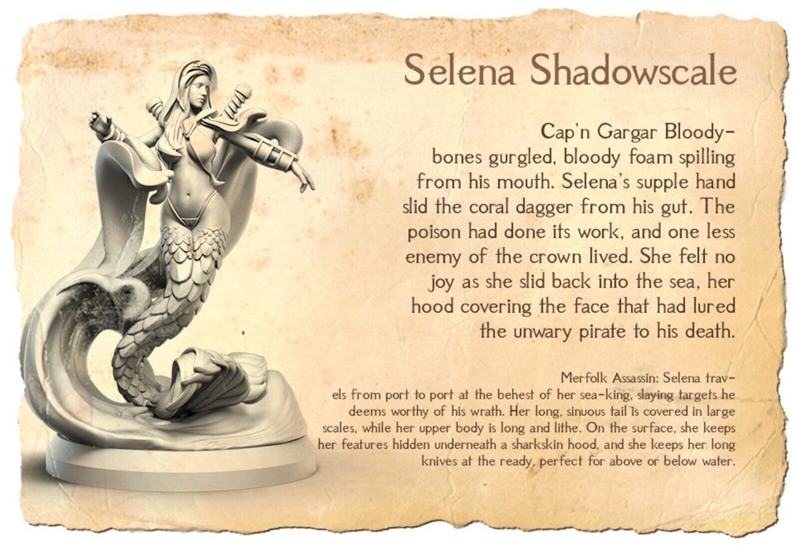 Selena Shadowscale Pinup Fantasy Miniature Dnd Miniature - Etsy