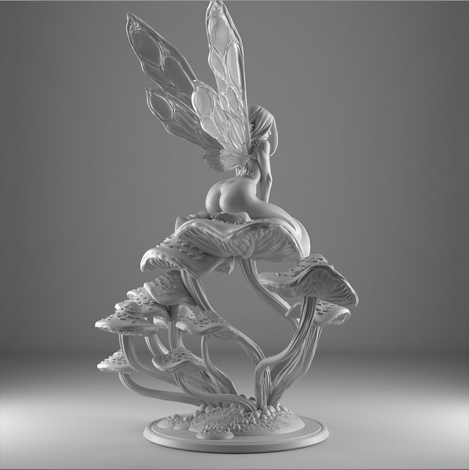 Noon Fae 32mm or 75mm Fantasy Resin Miniature Dnd - Etsy