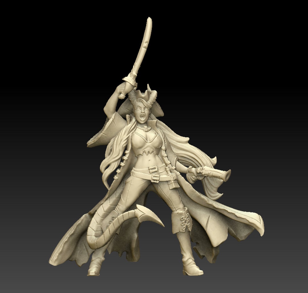 Zassaryah Wave Slasher | Fantasy Miniature | Dnd Miniature | Dungeons ...