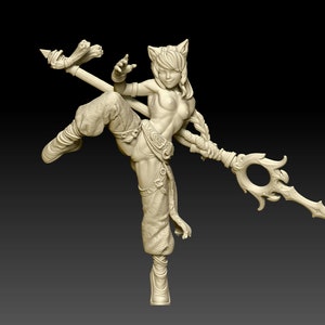Bakeneko Pinup | Fantasy Miniature | Dnd Miniature | Dungeons and ...