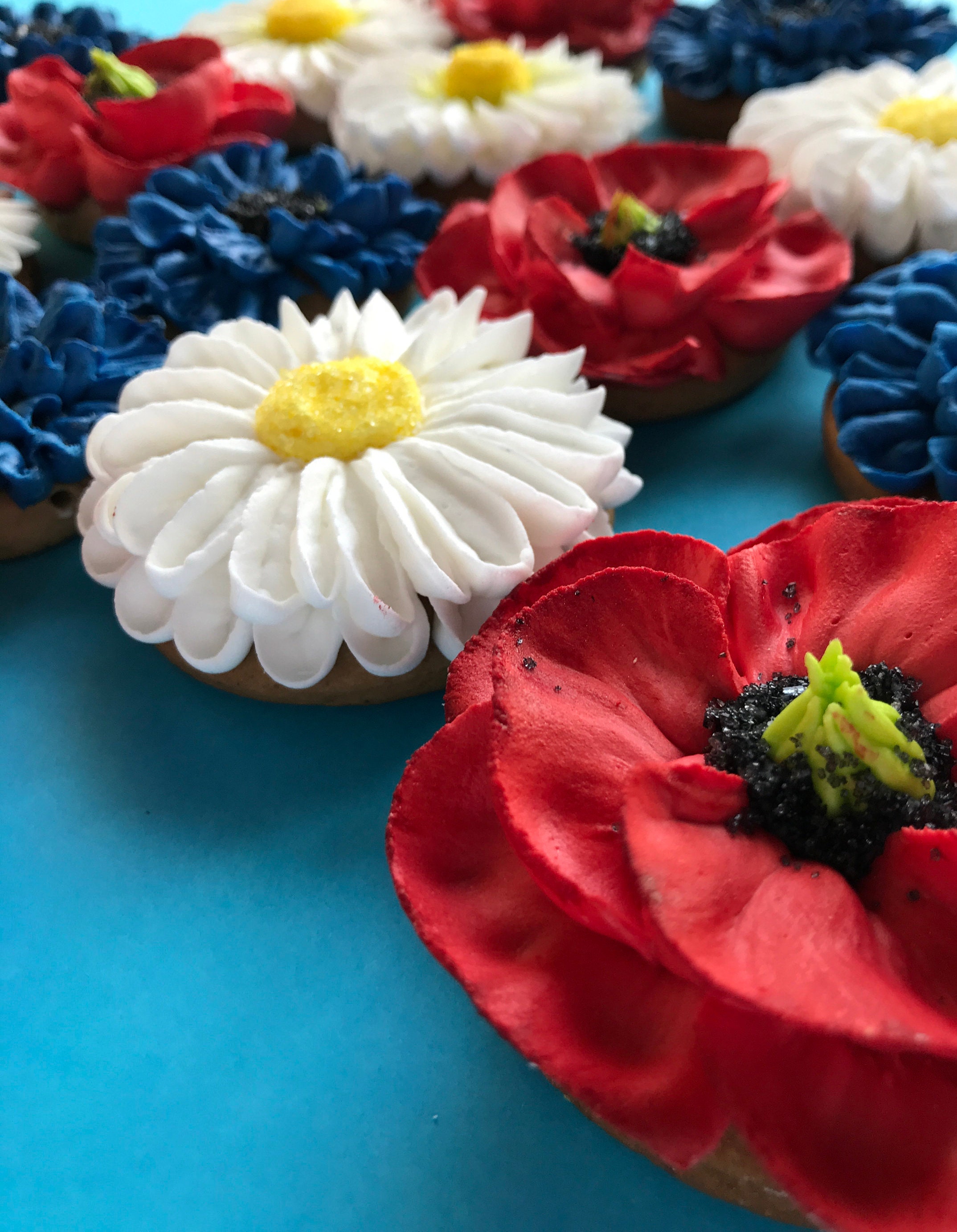 Royal Icing Flower Class: POPPY Cookie + Royal Icing Recipe, Memorial ...