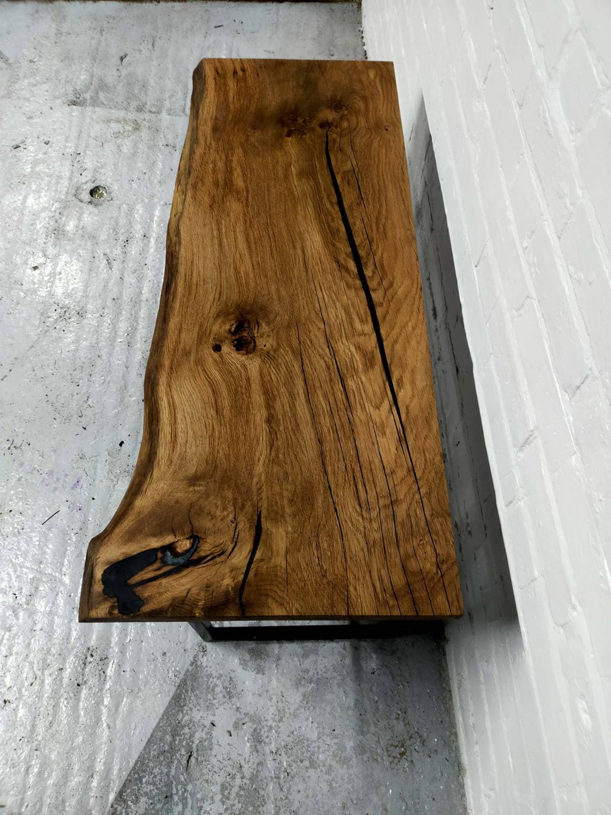 Live Edge Shoe Rack Bench - Etsy