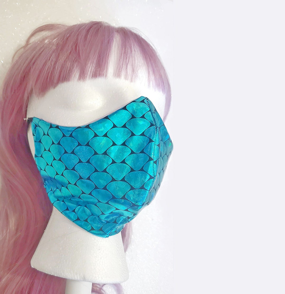 Máscara reversible MERMAID FACE MASK vinylpunk . máscara reversible ...