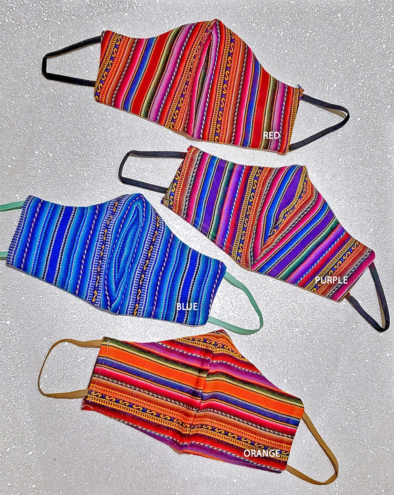 Tejido inca peruvian púrpura de tonos púrpura. máscara de recubrimiento ...