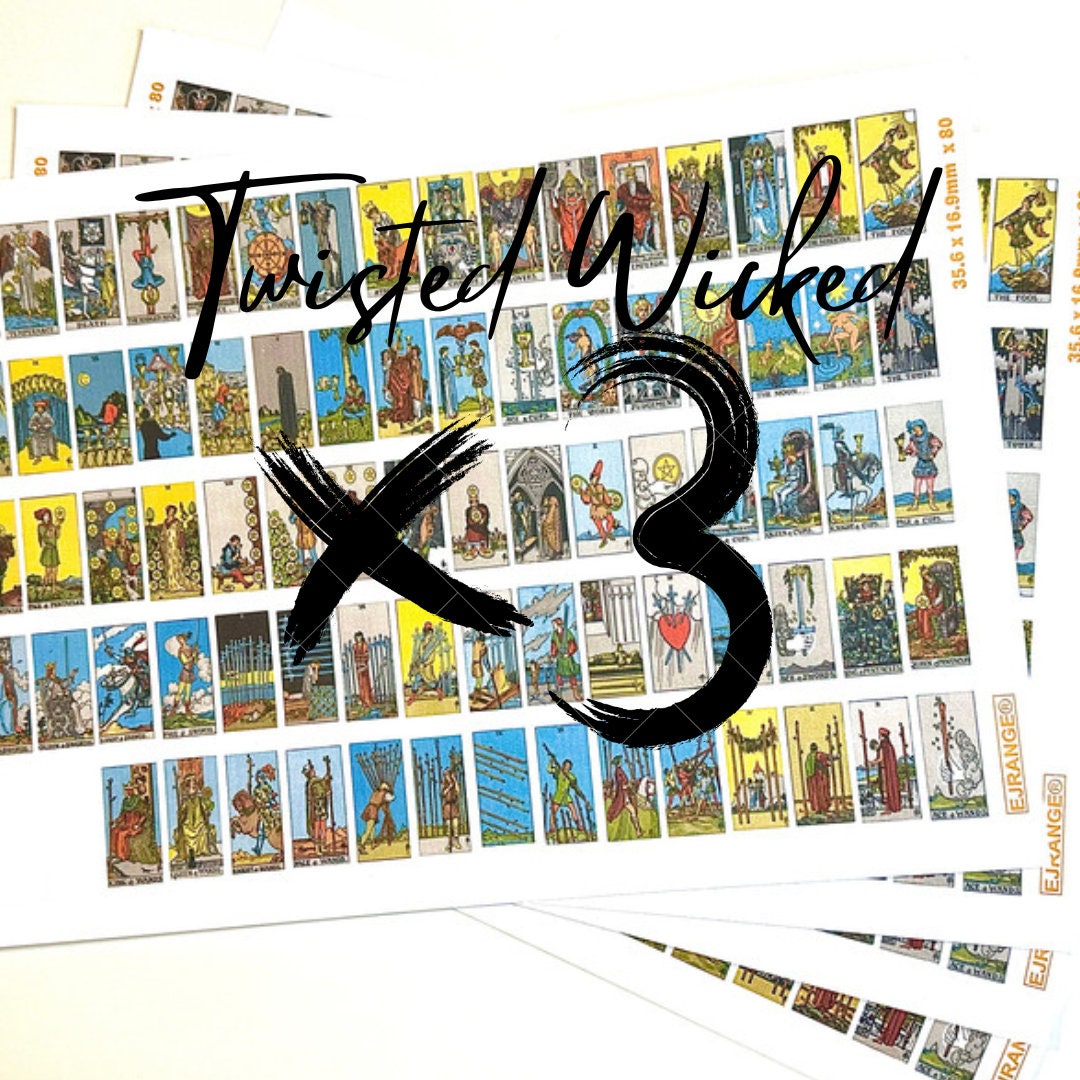 Titchy Tiny Tarot Deck Stickers MEGA Set X3 FULL DECK - Etsy
