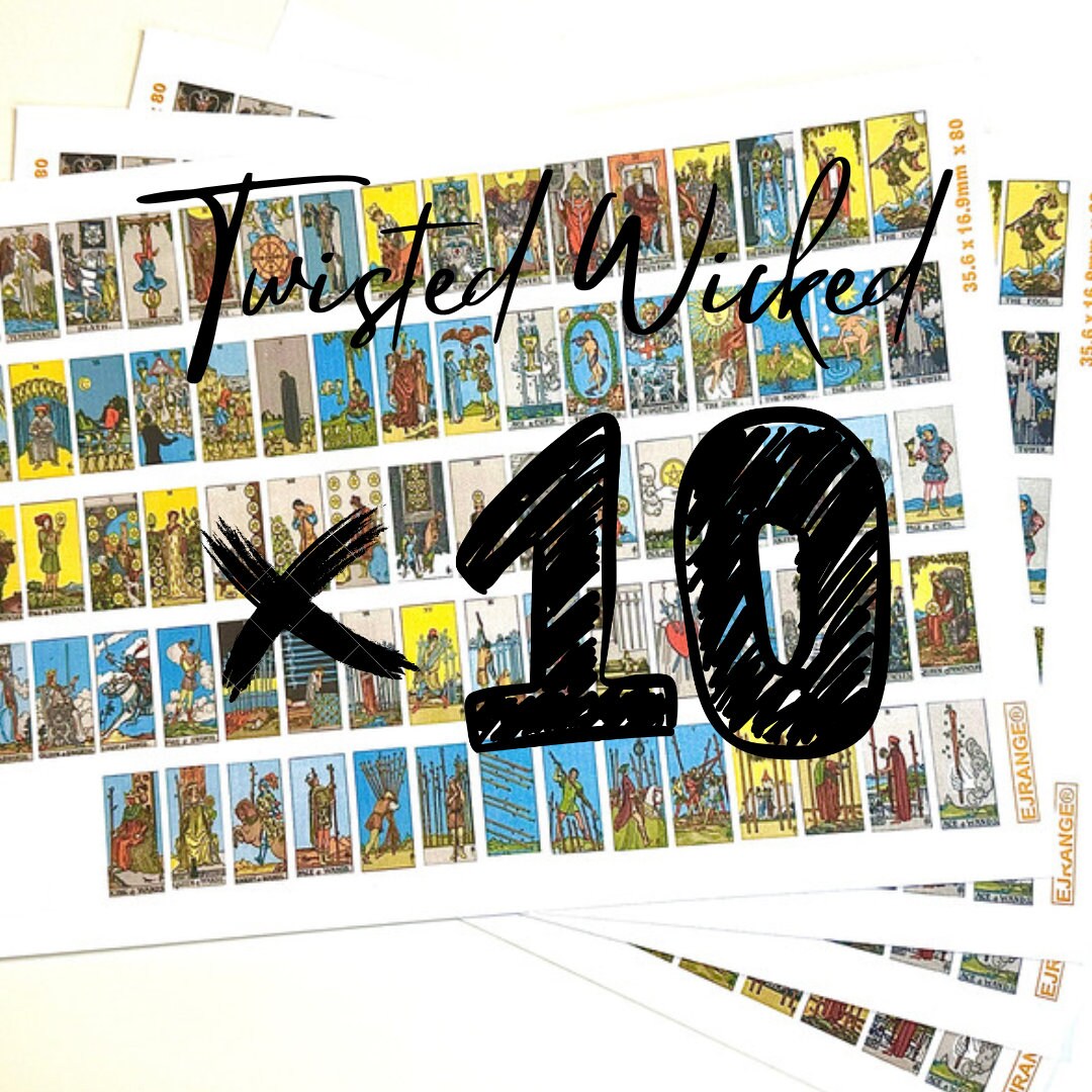Titchy Tiny Tarot Deck Stickers MEGA Set X10 FULL DECK - Etsy