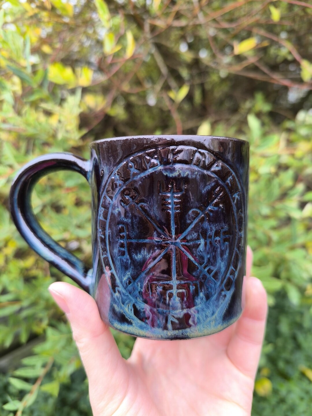 Preorder: Handmade Norse Rune Mug, Ceramic Gift for History and Vikings ...