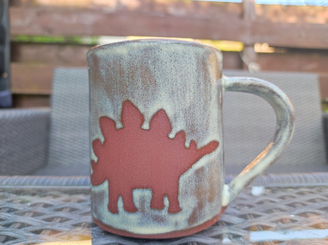 Unique Ceramic Handmade Stegosaurus Dinosaur Jurassic Mug 350ml - Etsy