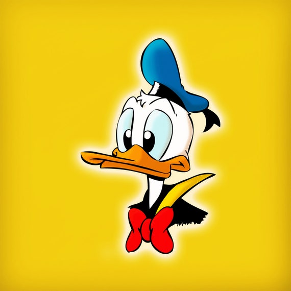 Donald Duck Portrait | Etsy