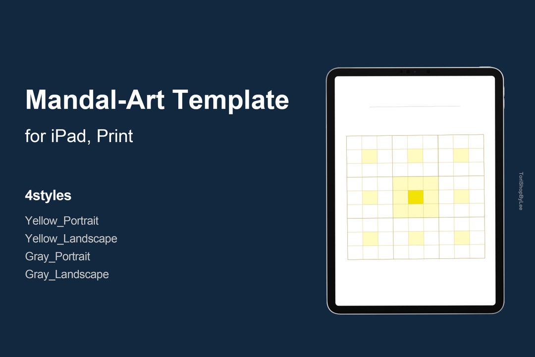 Mandalart Template - Etsy