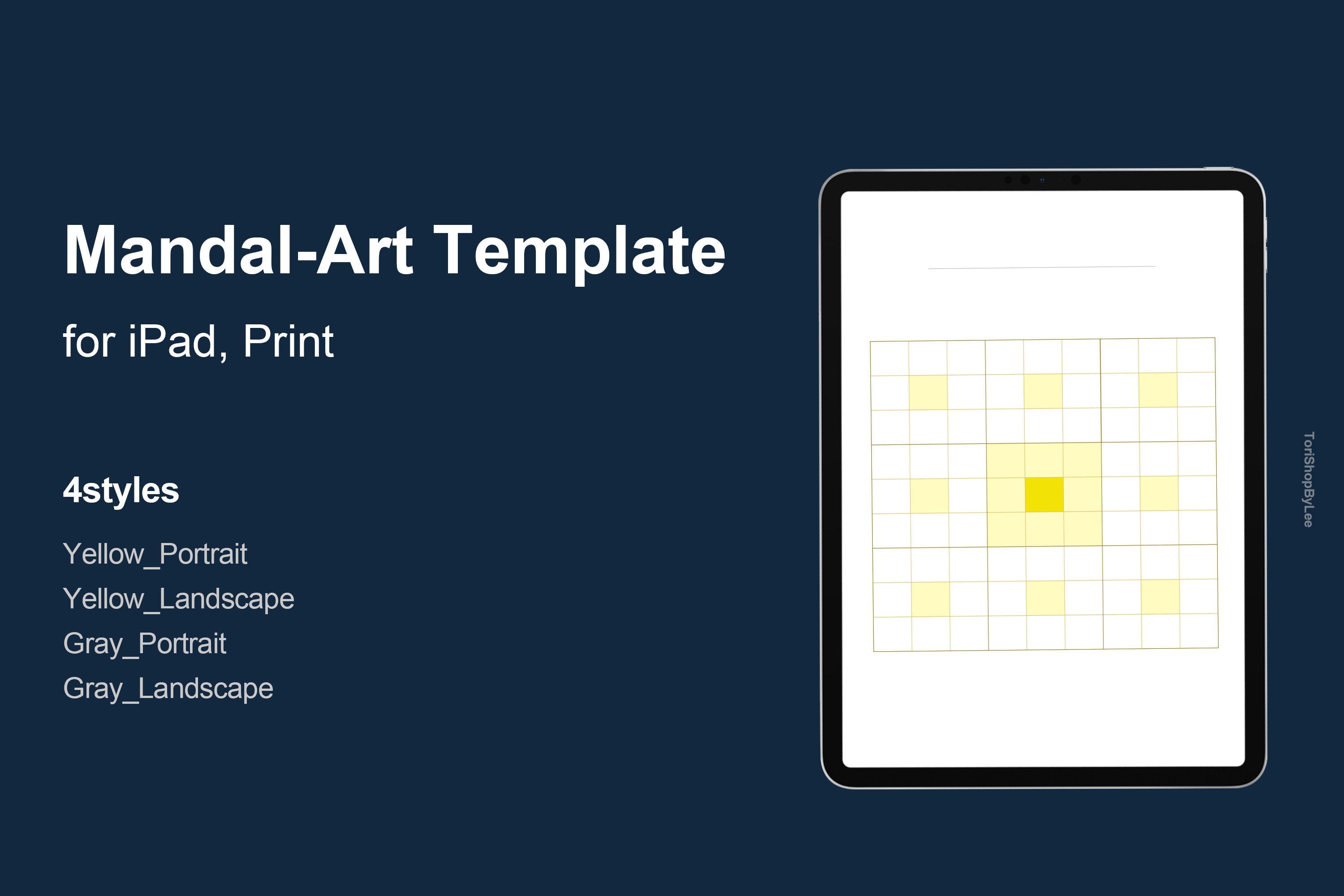 Mandalart Template - Etsy