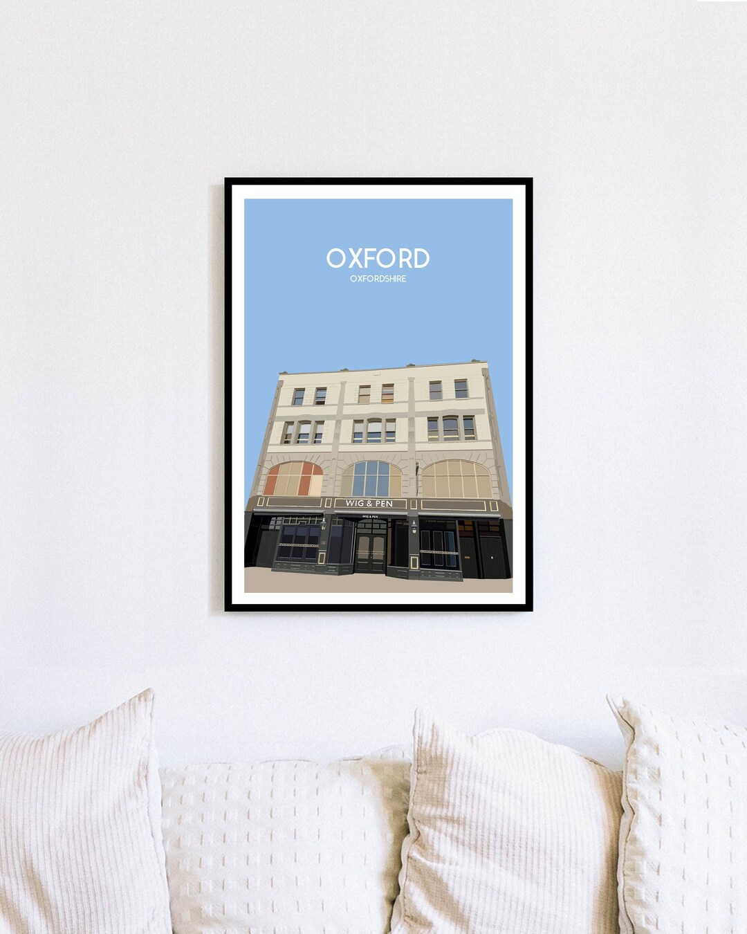 Bespoke Pub Illustration Print / Personalised Hotel, B&B, Restaurant ...