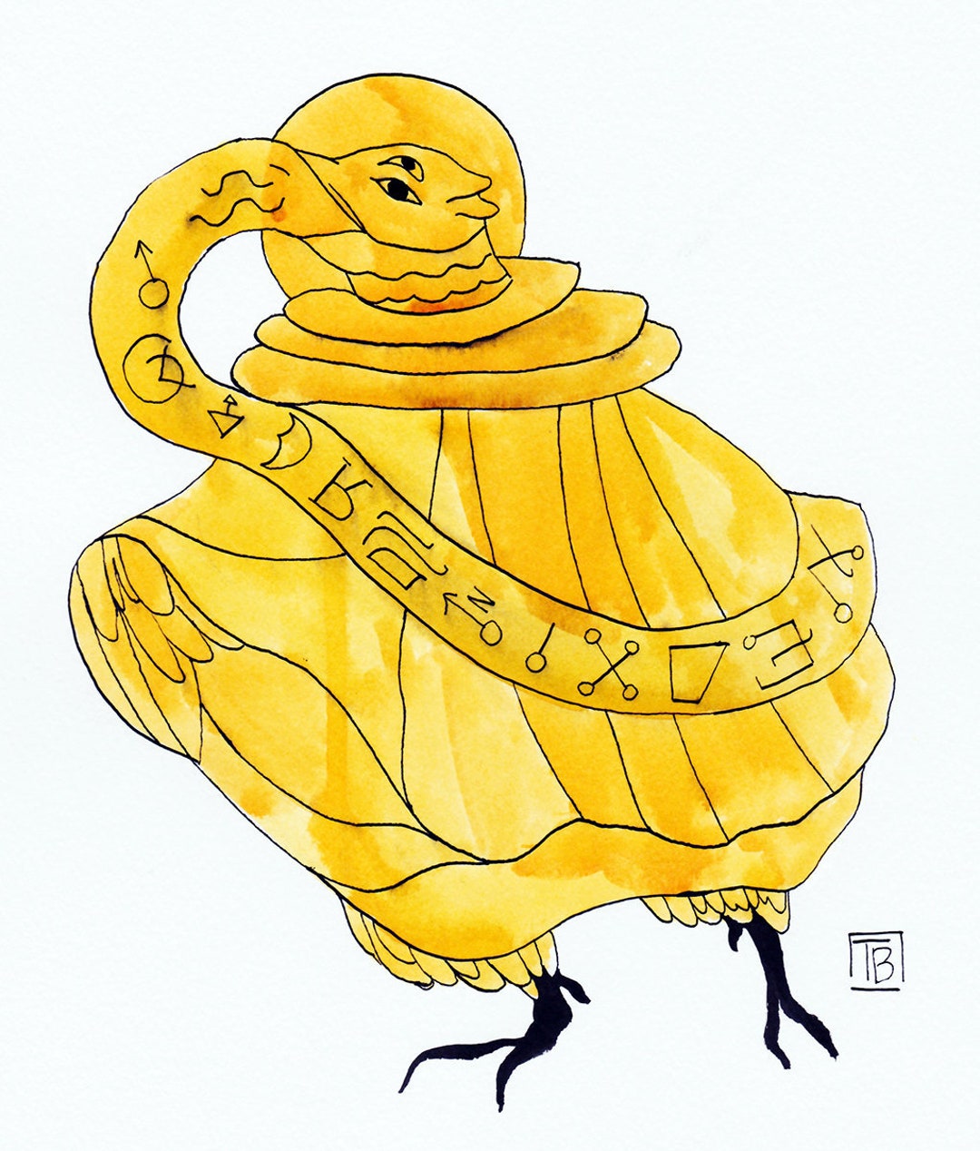 Armaros Original Angel Ink Drawing - Etsy