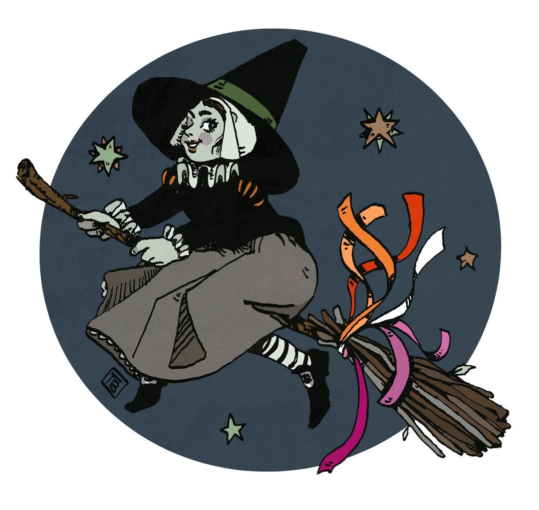 Lesbian Magic Witch Sticker - Etsy