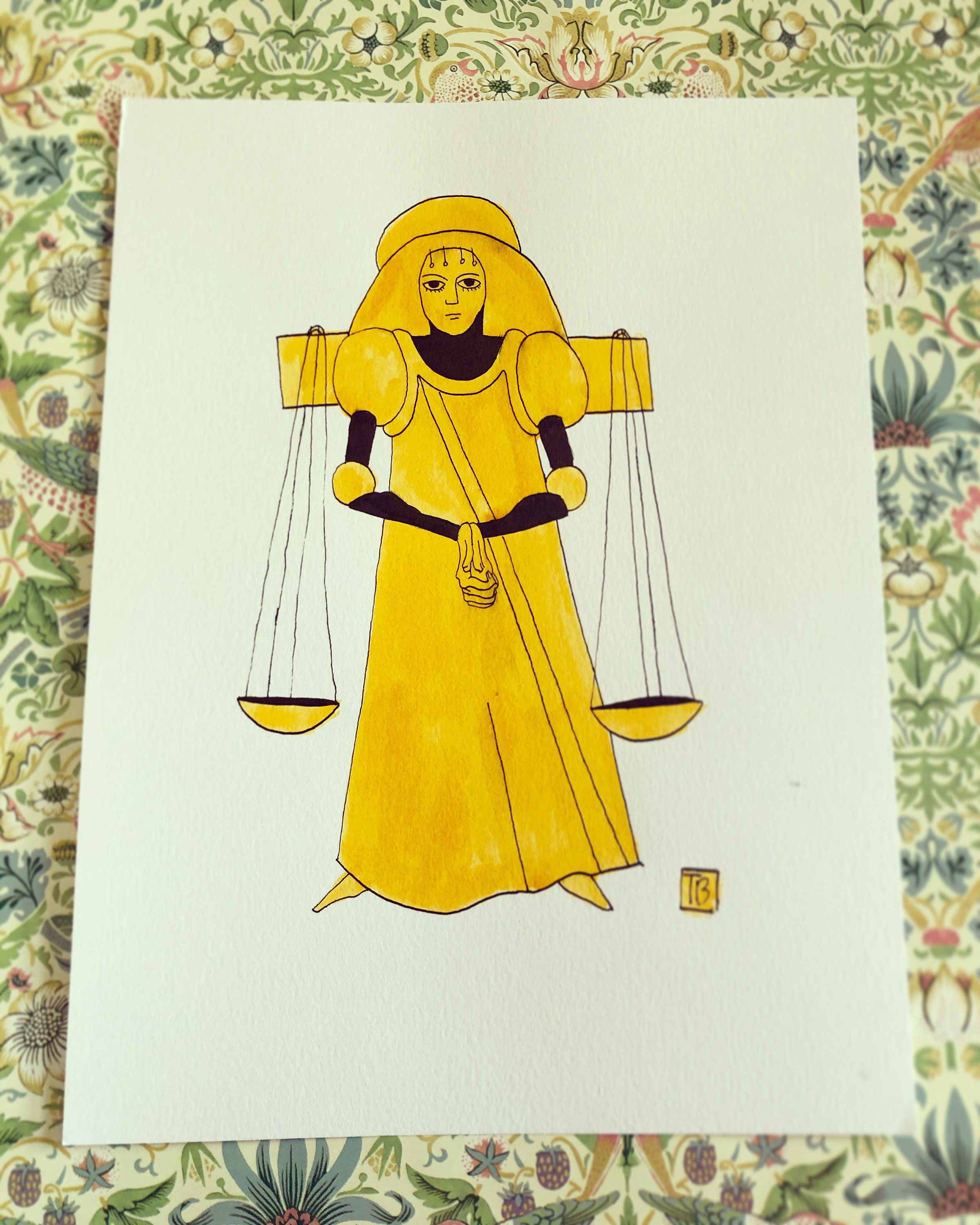 Haniel Original Angel Ink Drawing | Etsy