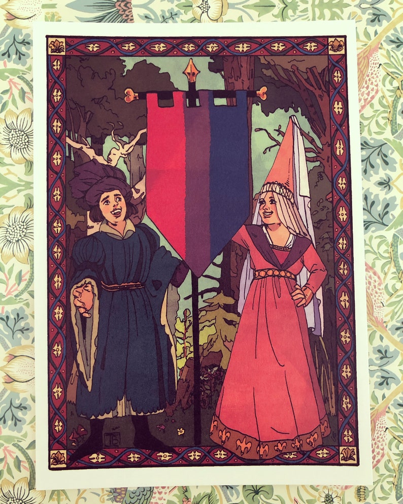 Medieval Pride Flag A5 Prints | Etsy