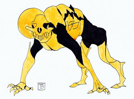 Ophiel Original Angel Ink Drawing - Etsy UK