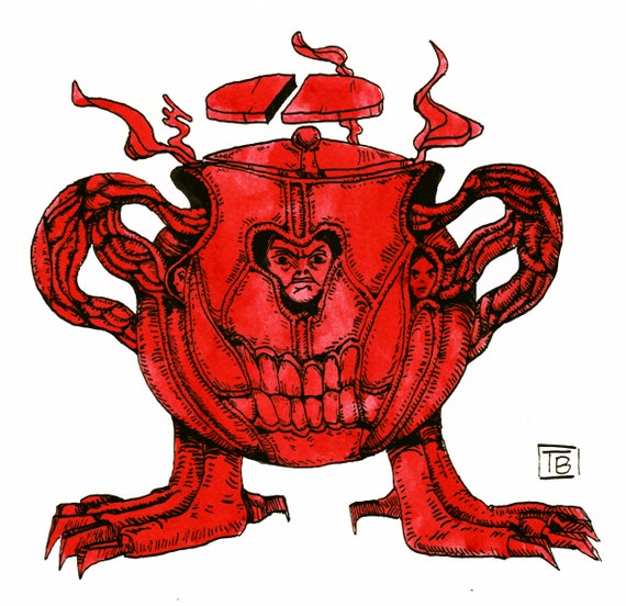 Flauros Original Demon Ink Drawing | Etsy UK