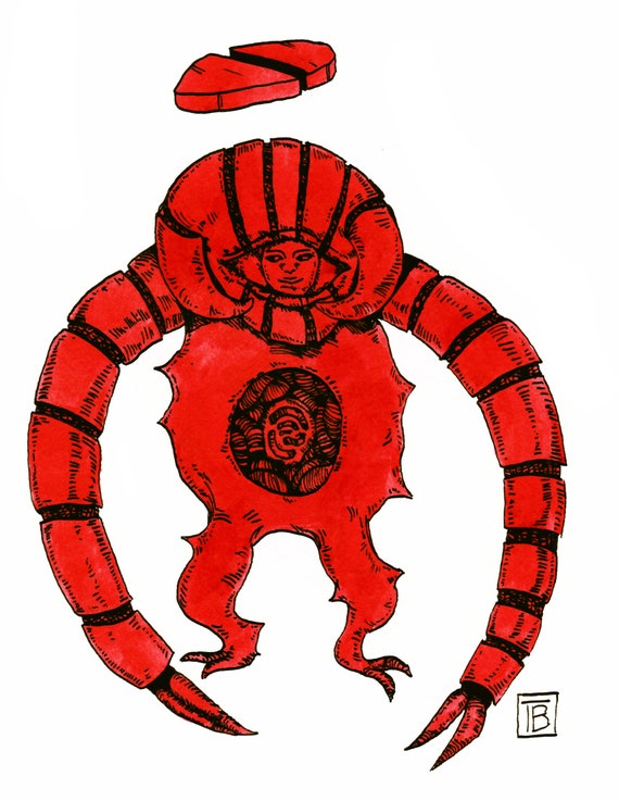 Belphegor Original Demon Ink Drawing | Etsy