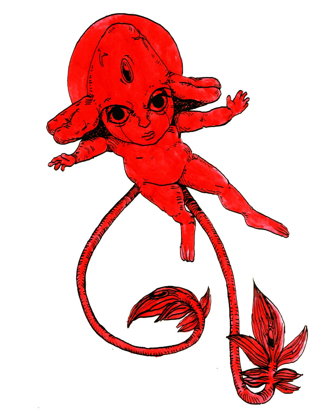 Azelf Pokemon Gods Original Ink Drawing - Etsy