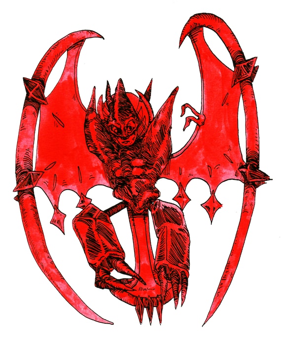 Dawn Wings Necrozma Pokemon Gods Original Ink Drawing - Etsy Hong Kong
