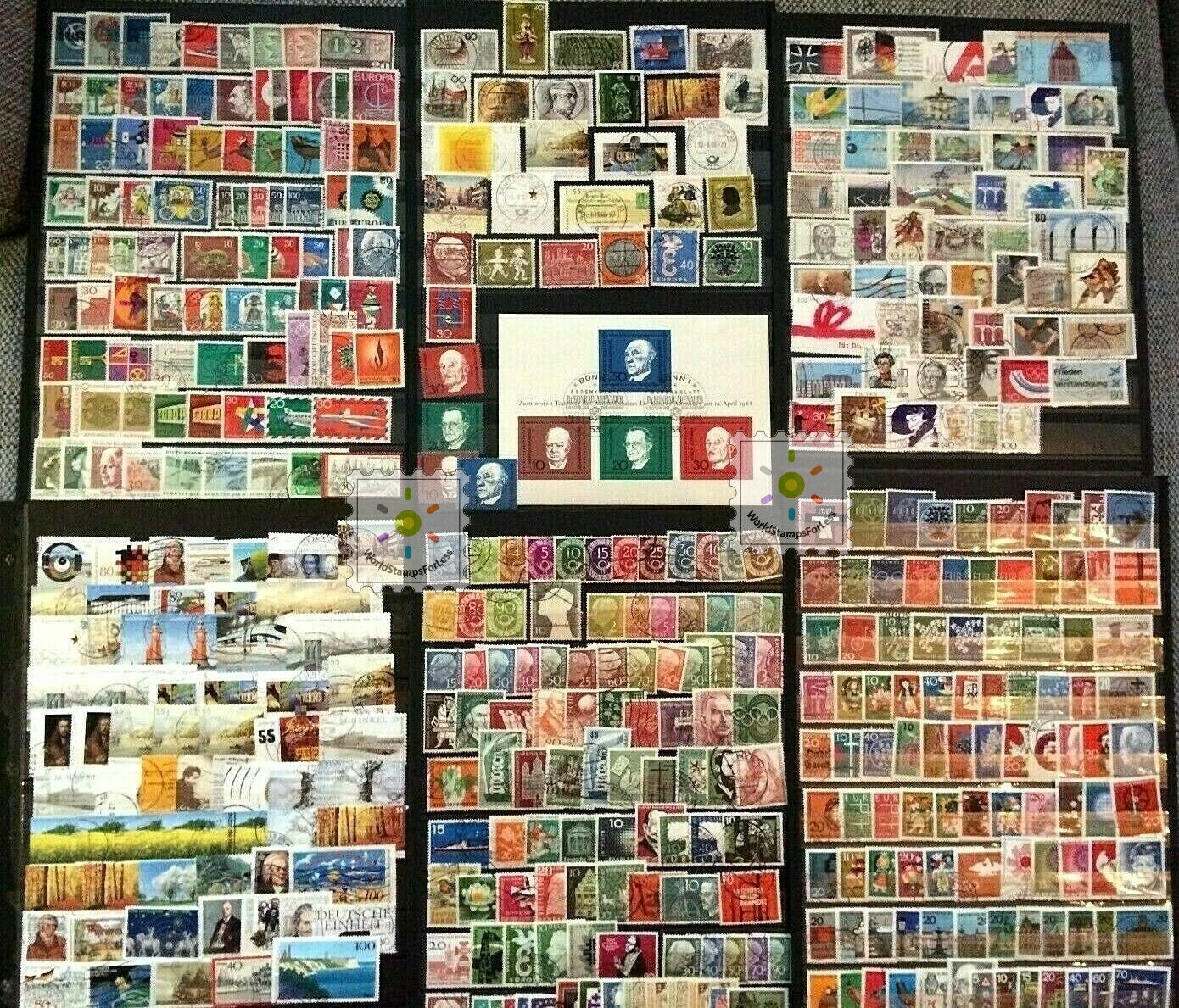 Germany Stamp Collection Used - 1000 Different Commemorative Stamps per ...