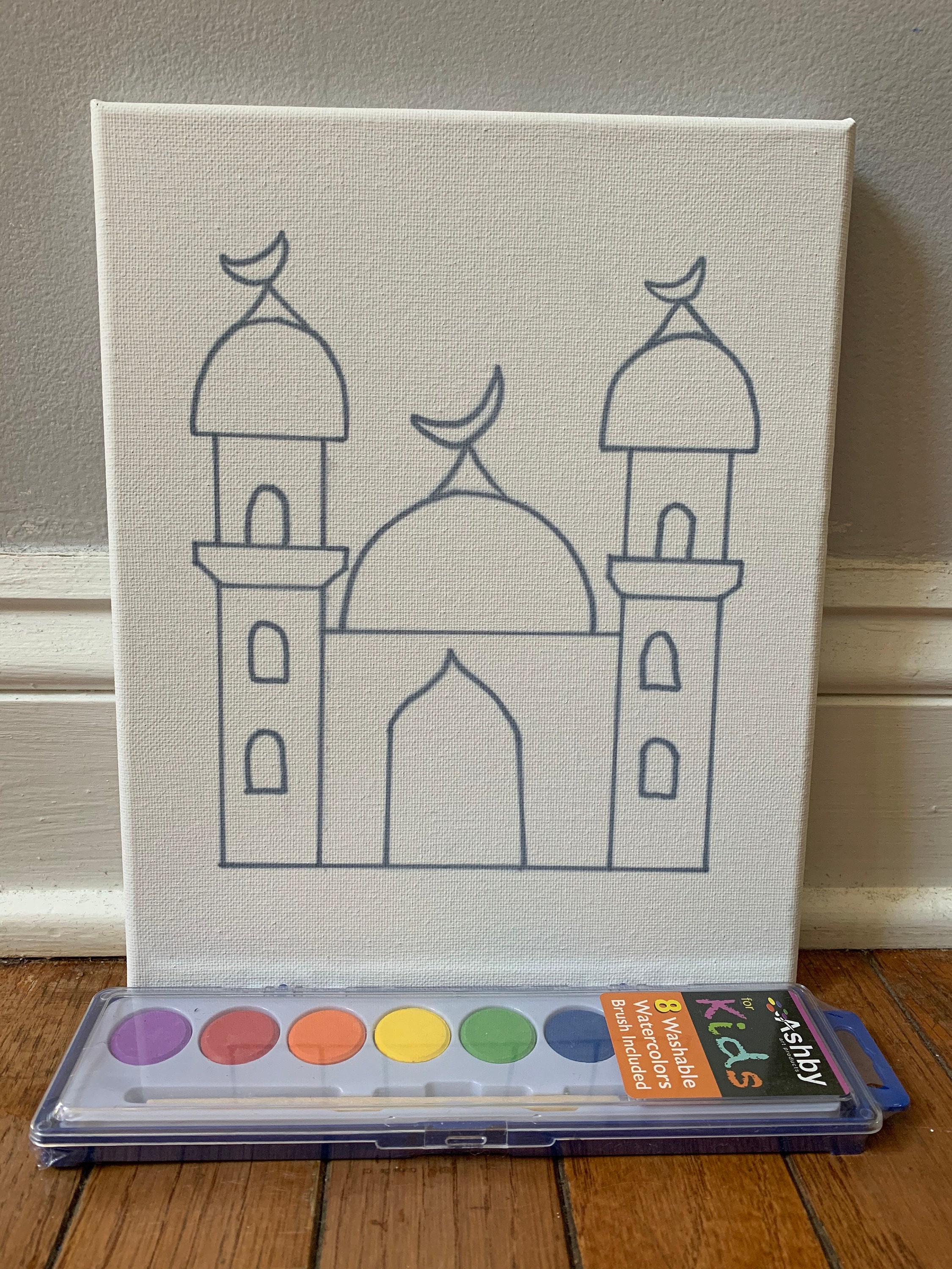 Children Painting Set DIY Islamic 8x10 Painting Set, Kit Includes ...